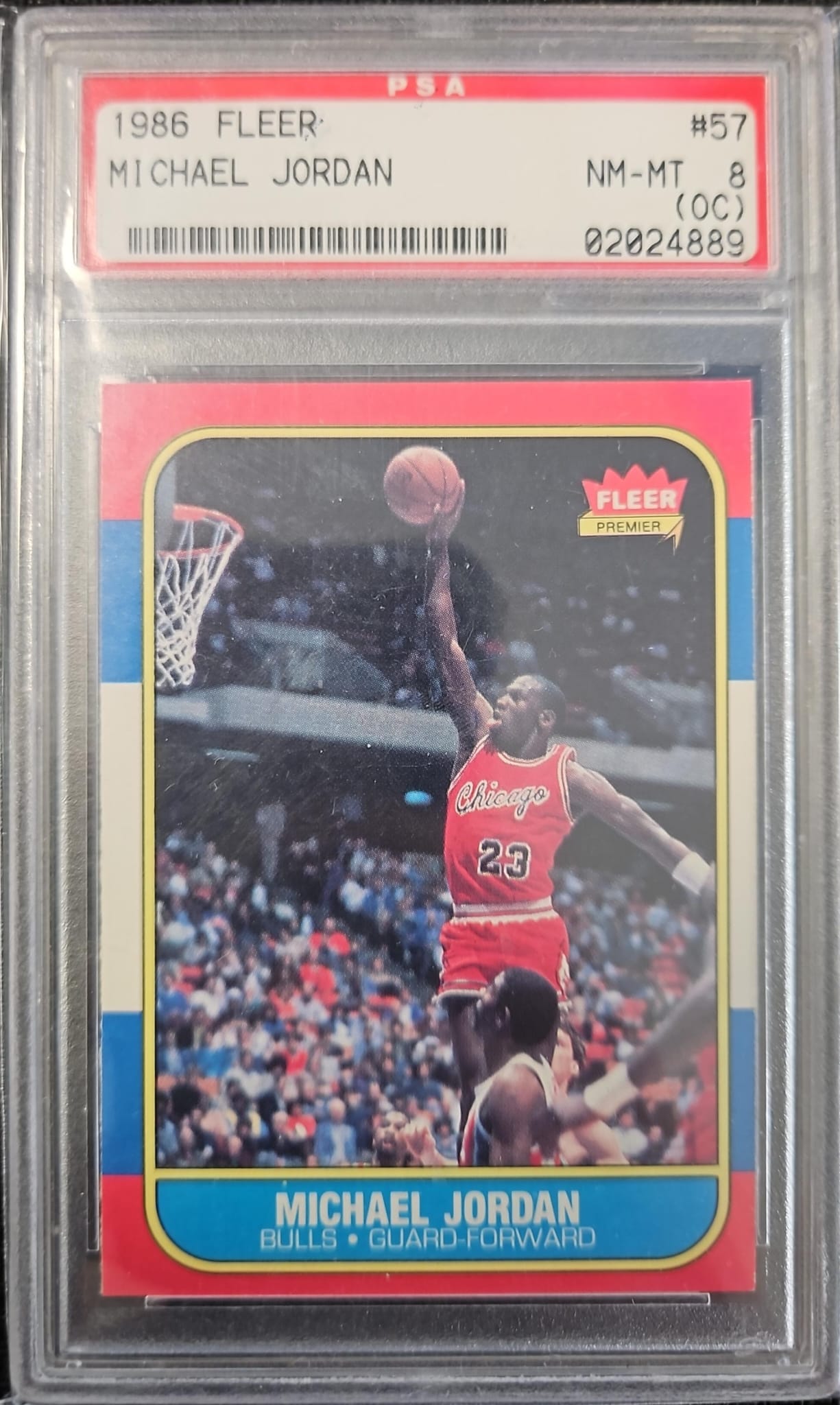 1986 FLEER Michael Jordan PSA 8 - Flash Cards